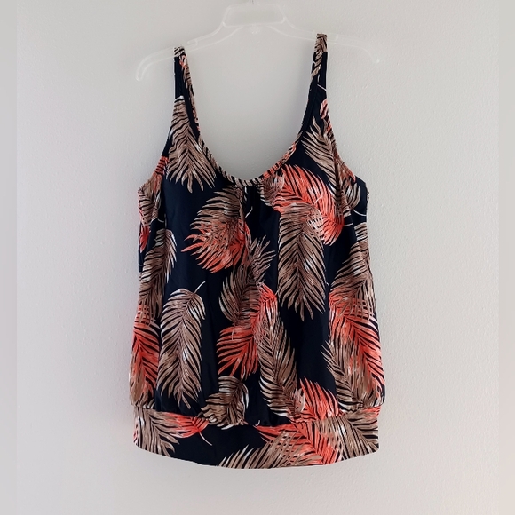 VENUS | Swim | Venus Mystic Palms Blouson Tankini Swim Top Size 6 ...
